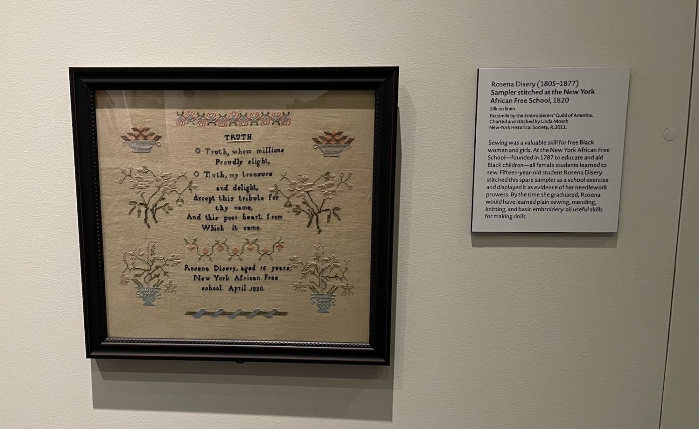 EGA's Metropolitan Region Reproduces a Historic Sampler from the New ...