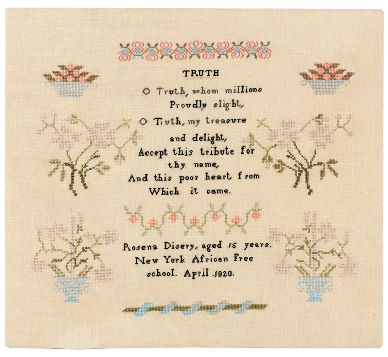 Rosena Disery 1820 Sampler Chart | Embroiderers’ Guild of America