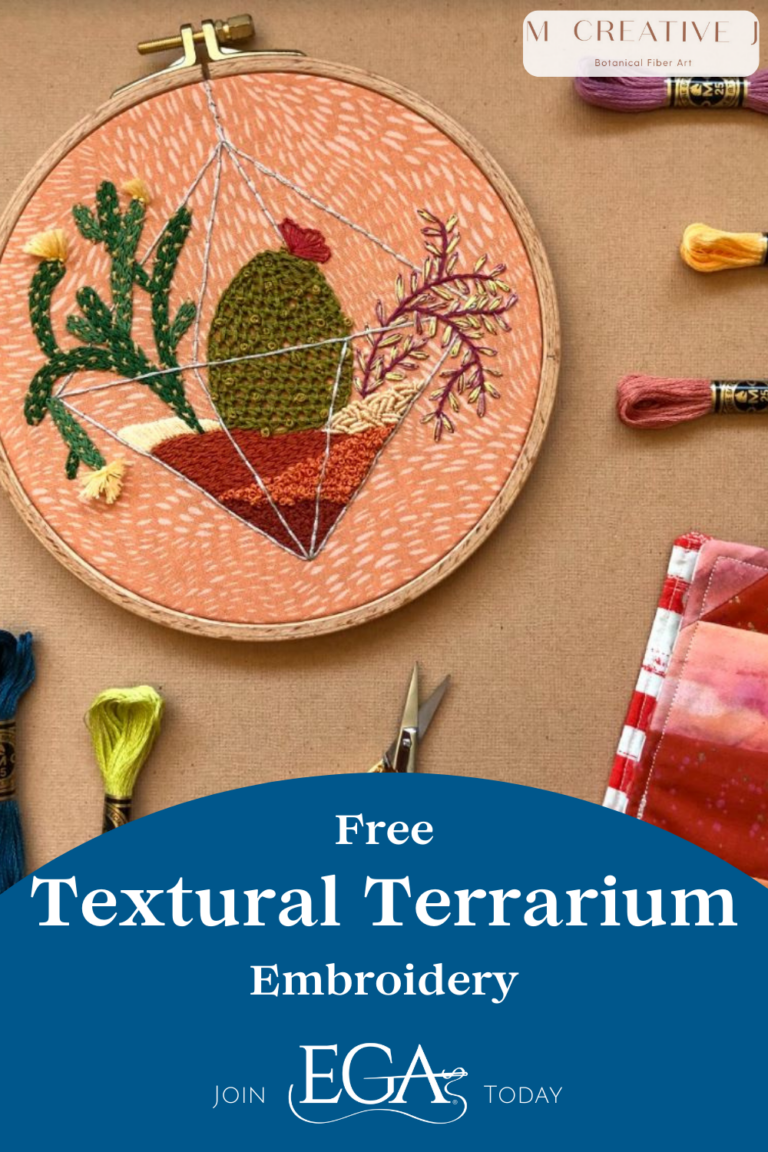 Stitch an Over-dyed Sampler Name Tag in our March Stitch-a-long ...