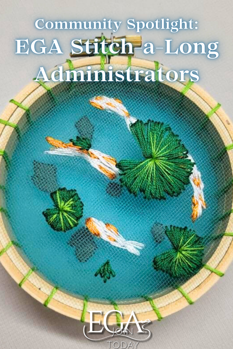 Community Spotlight on EGA's Stitch-a-long Admins | Embroiderers’ Guild ...