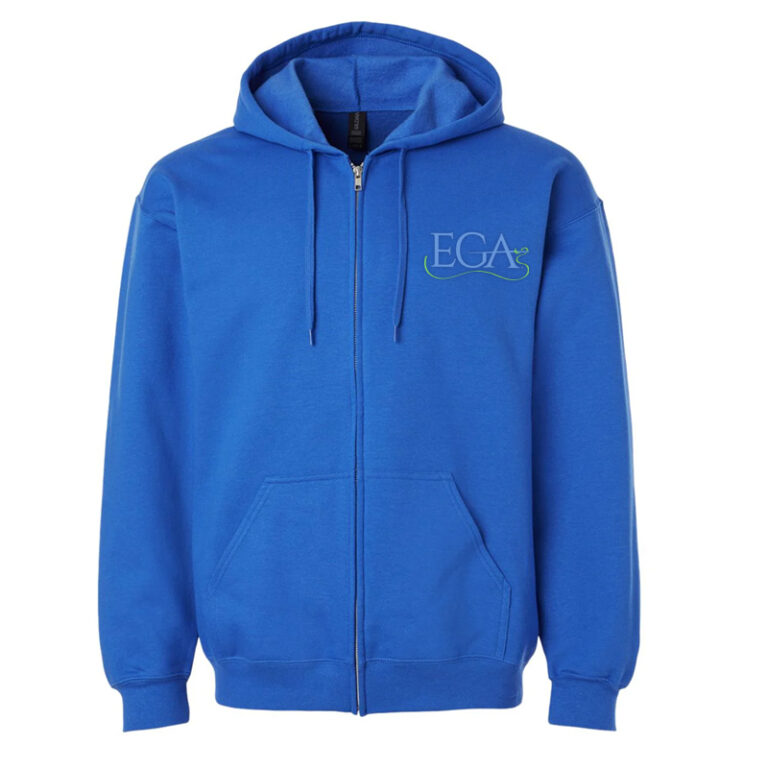 EGA Logo Zip-Up Hoodie | Embroiderers’ Guild of America